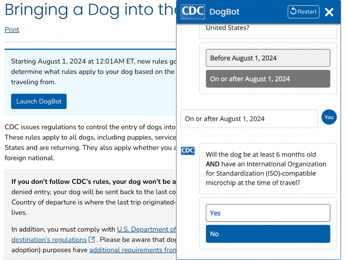 Traveling Abroad with Your Dog? New United States CDC Rules You Can’t ...